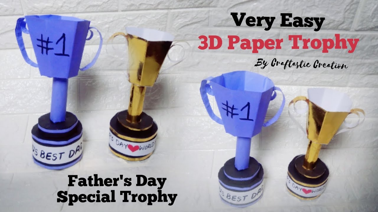 Easy 3D Paper Trophy Tutorial How To Make Small Paper Trophies Paper Trophy For Father s Day easy-3d-paper-trophy-tutorial-how-to-make-small-paper-trophies-paper-trophy-for-father-s-day