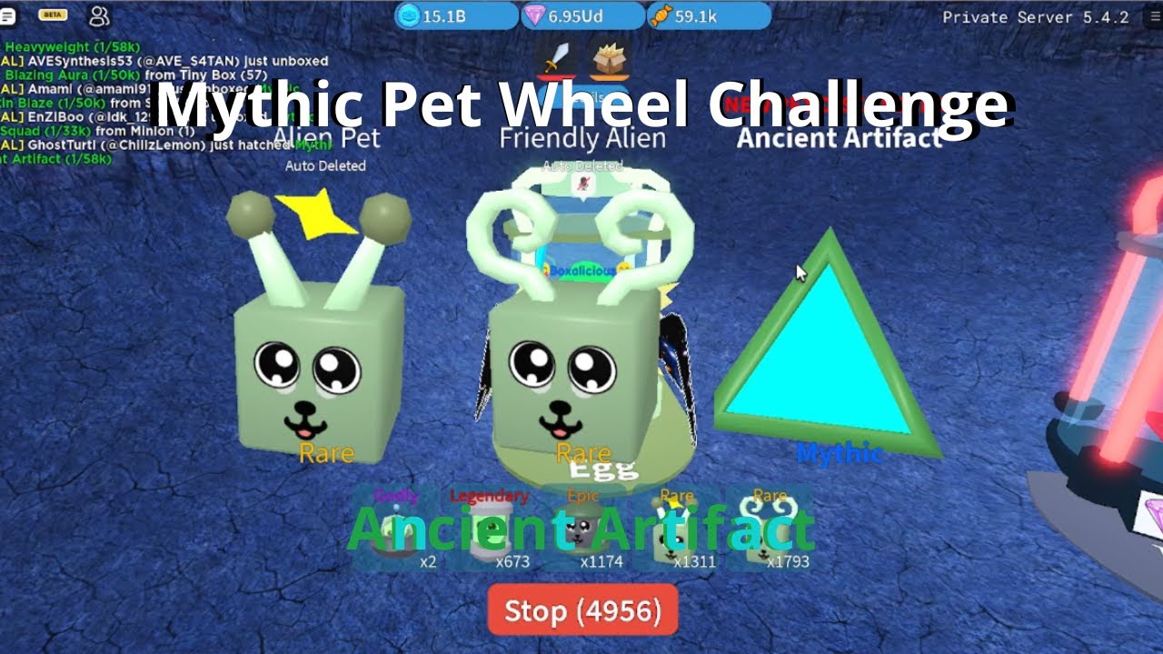 Ancient Artifact - Mythic Pet Wheel Challenge Roblox Unboxing Simulator ...