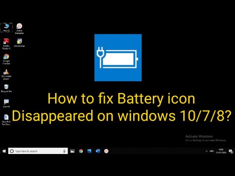 How to fix Battery Icon Missing from Taskbar in Windows 10/7/8 | Tamil ...