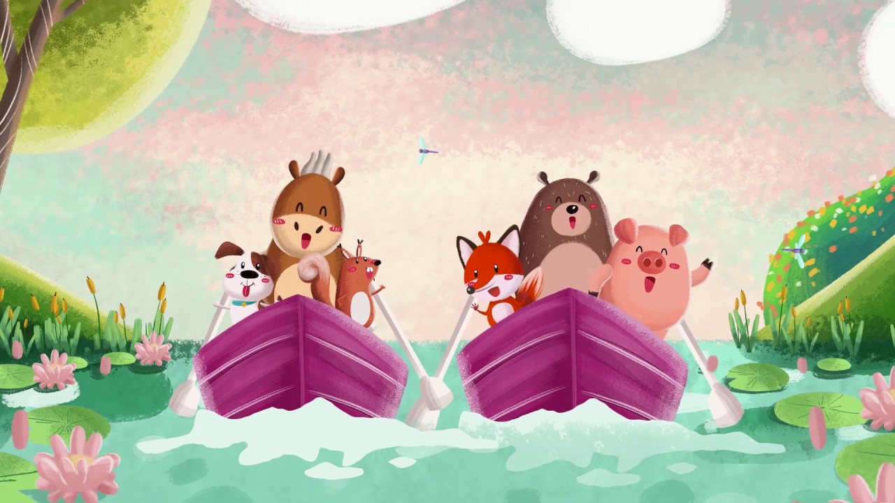 Row Row Row Your Boat Animated Nursery Rhymes Music Video - YouTube