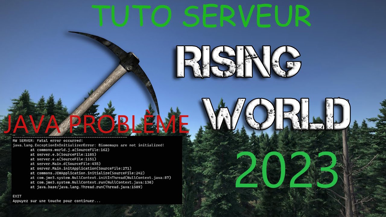 tuto rising world serveur (2023) problème java solution simple - YouTube