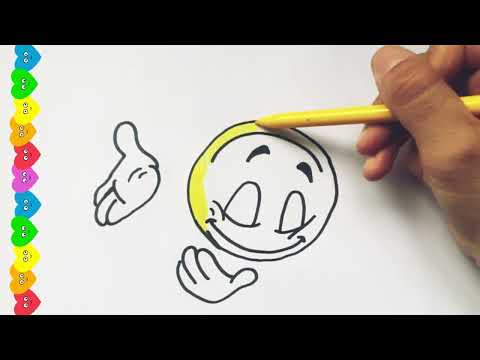 Romantik Emoji Çizimi/ Çok Kolay Çizimler/ Very Easy Drawing /Очень легкие рисунки
