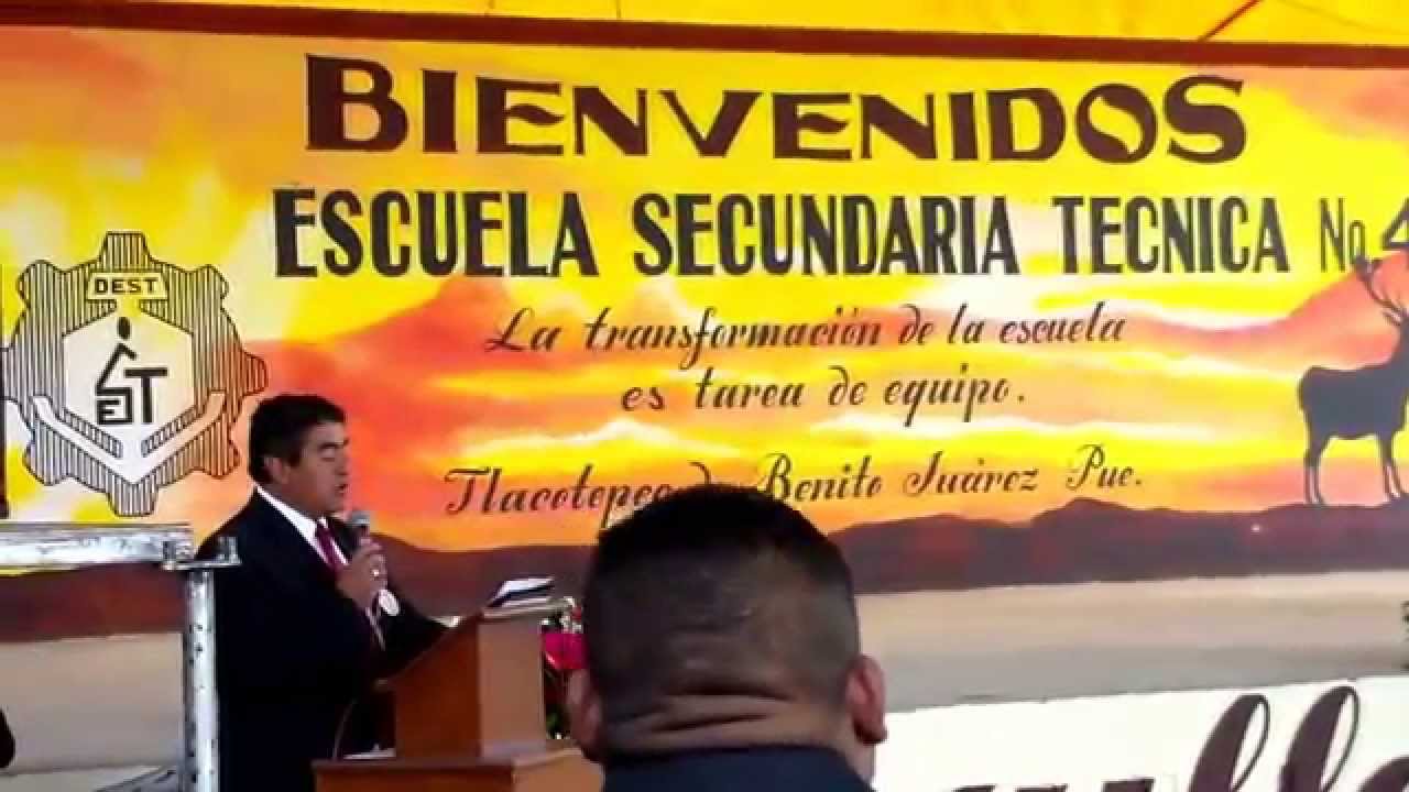 Palabras del Director - 30 Aniversario de la Esc. Sec. Tec. 46 - YouTube
