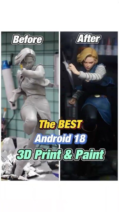 The Best Android 18 3D Print STL! #dragonball #android18 #3dprinting ...