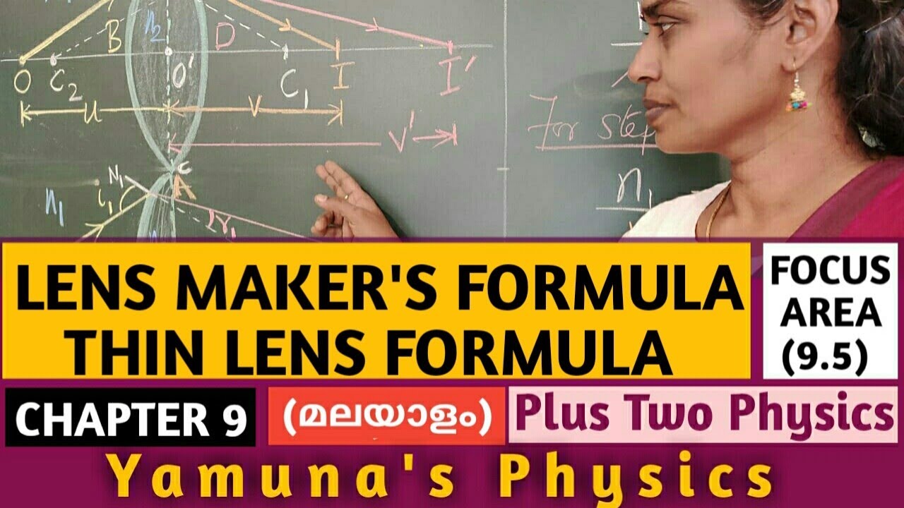 FOCUS AREA (9.5): LENS MAKER'S FORMULA / AND LENS FORMULA : CHAPTER 9 ...