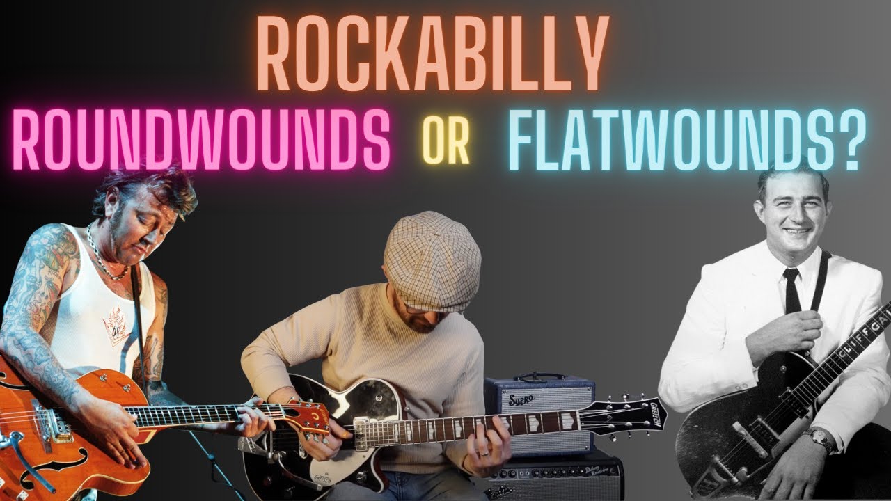 Roundwounds vs Flatwounds For Rockabilly - Let's swap and see! - YouTube