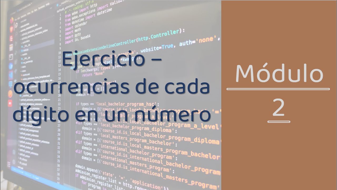 DSB - M2 - Clase 08 - Ejercicio - Ocurrencias de cada dígito en un número - YouTube
