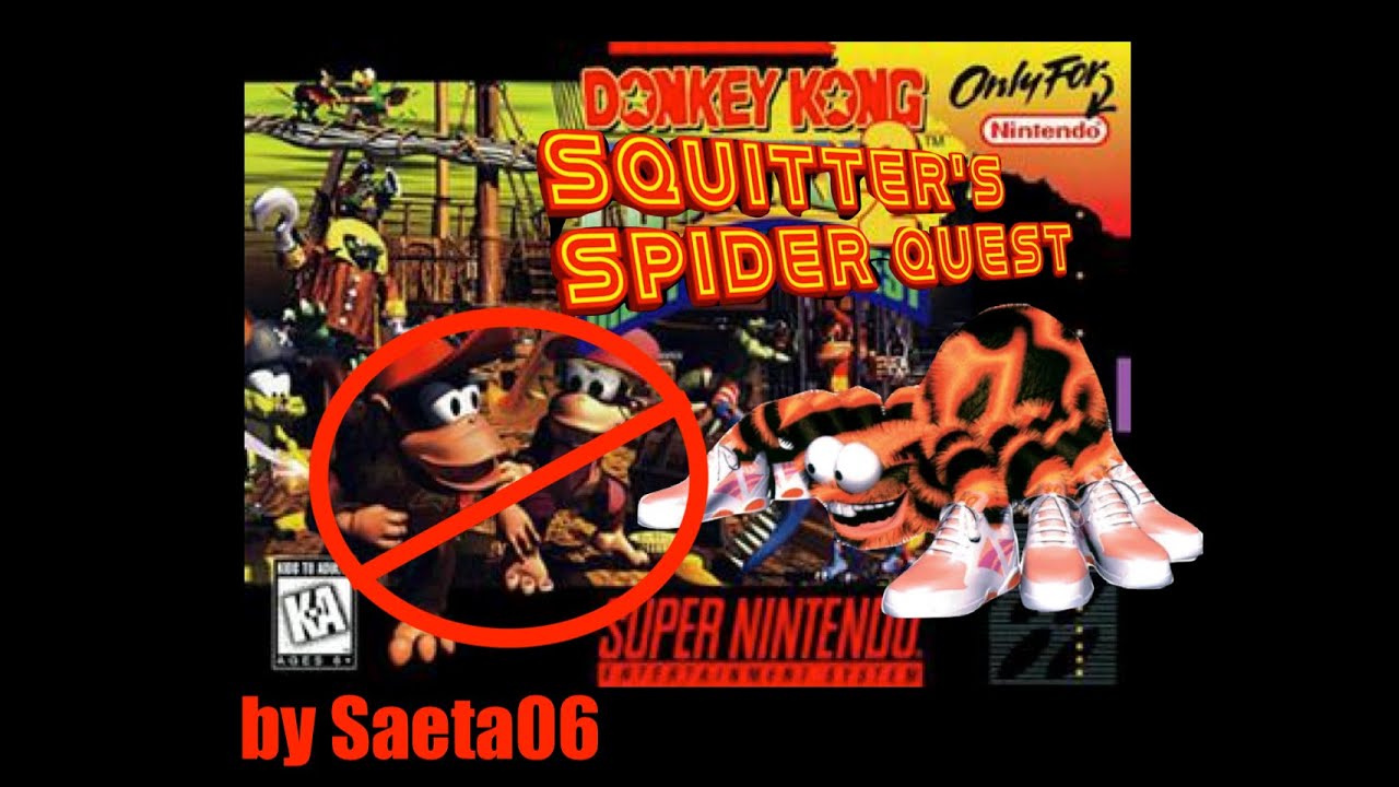Squitters Spider Quest! DKC2 RomHack! (Livestream 63!) - YouTube