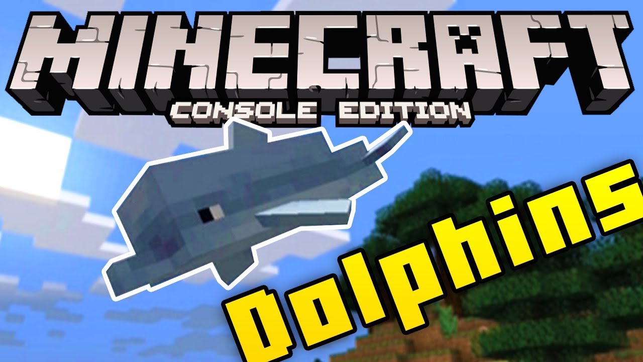 Minecraft DOLPHINS (New Dolphin Mob and How They Work) - YouTube