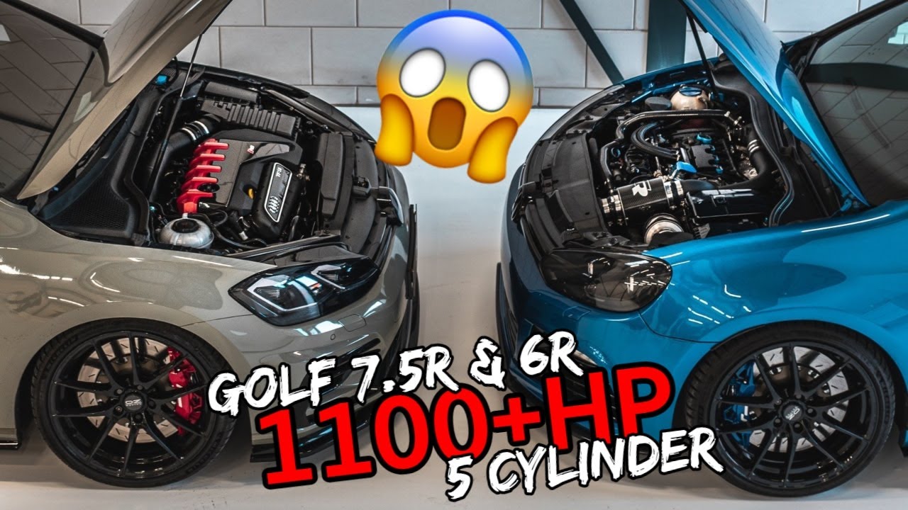 1100+HP Golf 7.5 R 2.5TFSI RS3 Engine & 6 R TTE480 - YouTube