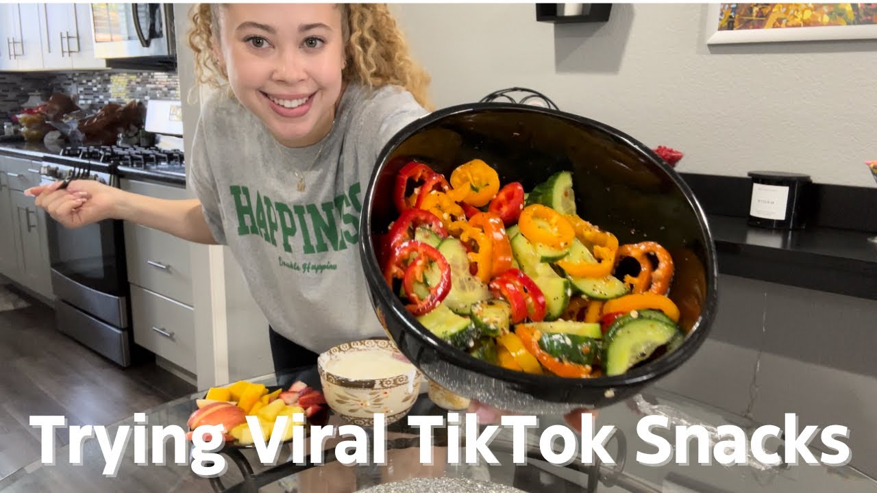 Trying Viral TikTok Snacks - YouTube