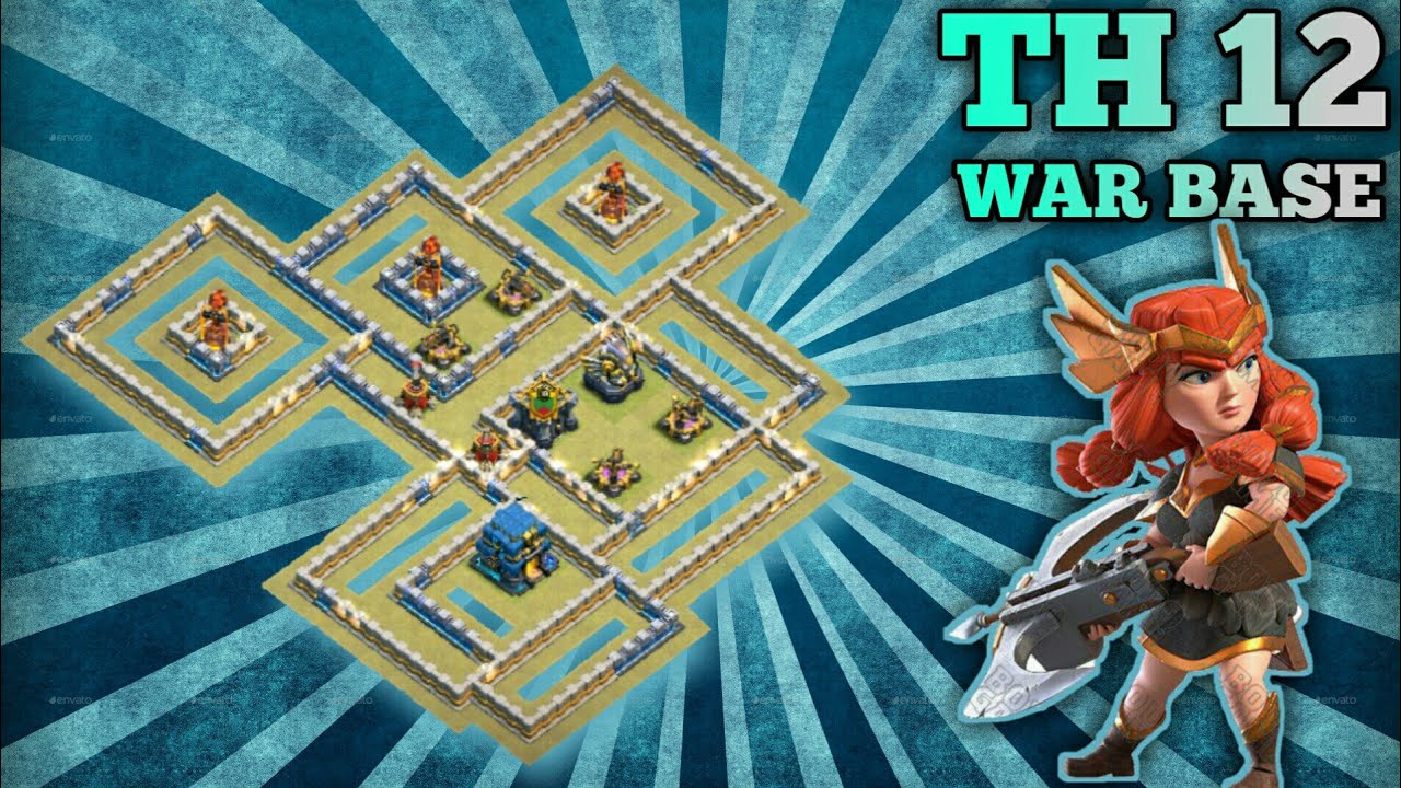 "NEW AMAZING"Th 12 War Base | Th 12 War Base Layout 2019 | Anti 1 Star ...