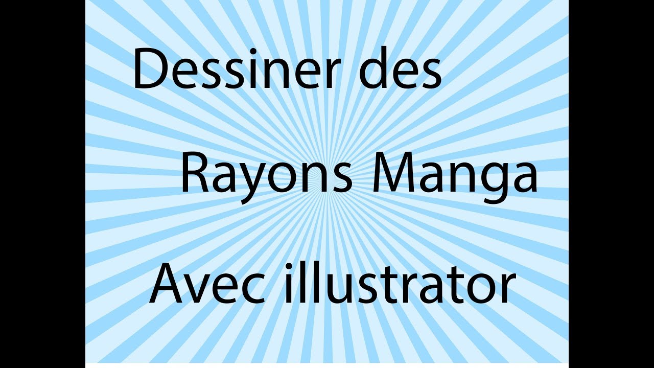 Comment dessiner des Rayon Manga avec illustrator - YouTube