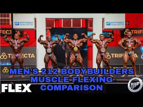 MEN'S MUSCLE FLEXING COMPARISON | 212 BODYBUILDERS | MR. OLYMPIA 2021