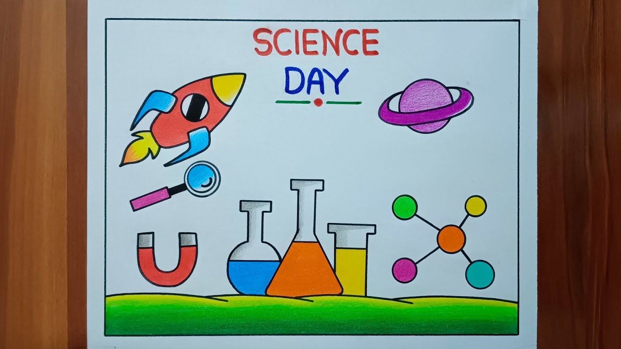 National Science Day Drawing / National Science Day Poster Drawing ...