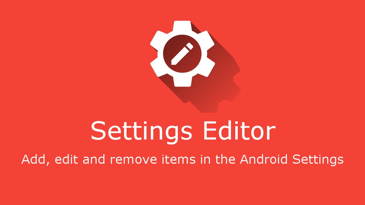 Settings Editor - YouTube