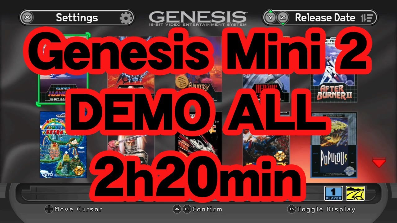 SEGA Genesis Mini 2 DEMO ALL (Chapters available) - YouTube