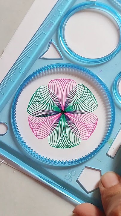 Spirograph|Magical Ruler|Design Ruler|Oddly Satisfying| #ytshorts # ...