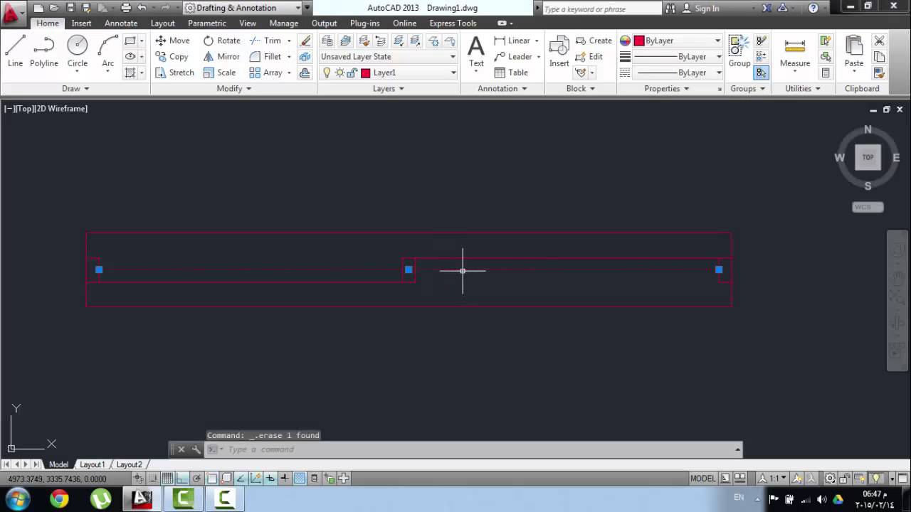 how to draw slide window autoCAD - YouTube