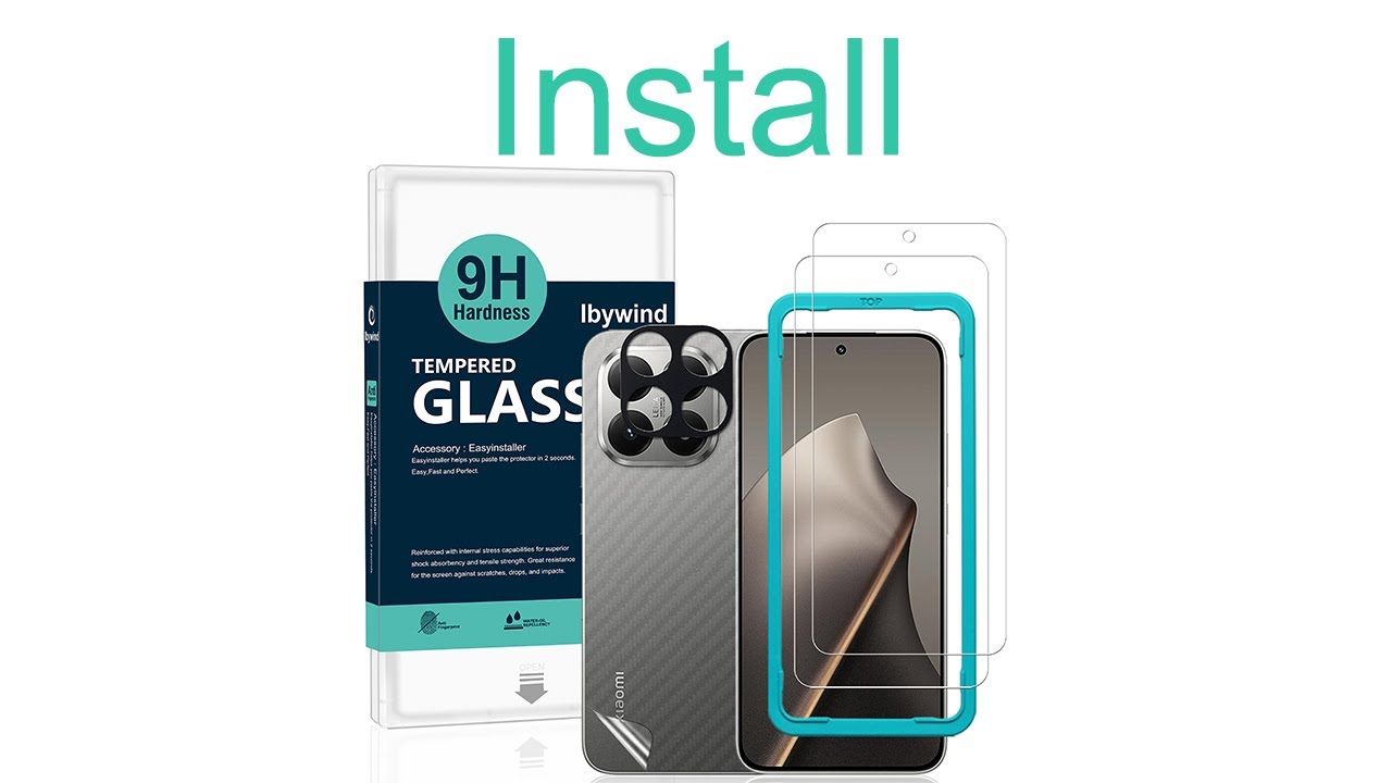 Xiaomi 15T 5G Tempered glass Ibywind Protector & Easy Install Kit ...