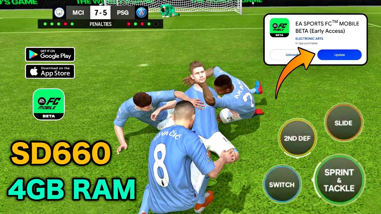 EA SPORTS FC MOBILE ( 60Fps ) - 4GB RAM SD660 ULTRA GRAPHICS GAMEPLAY ...