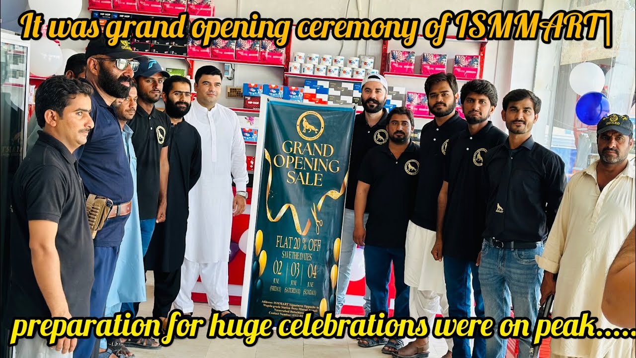 It was grand opening ceremony of ISMMART| preparation for huge ...