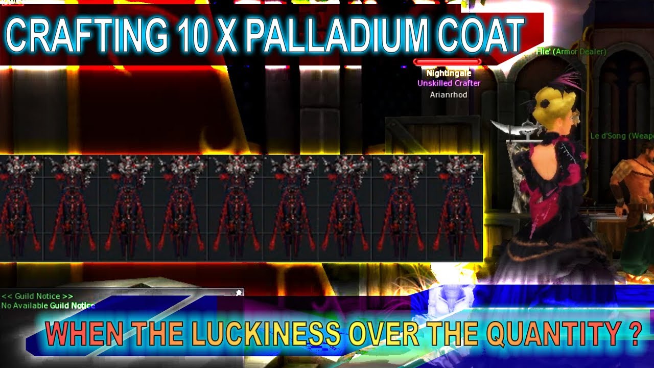 Cabal Online - Crafting 10 x Palladium Coat - YouTube
