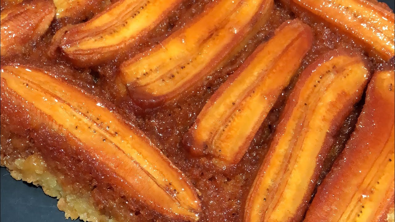 Bolo de Banana invertido - #bolodebananainvertido - YouTube