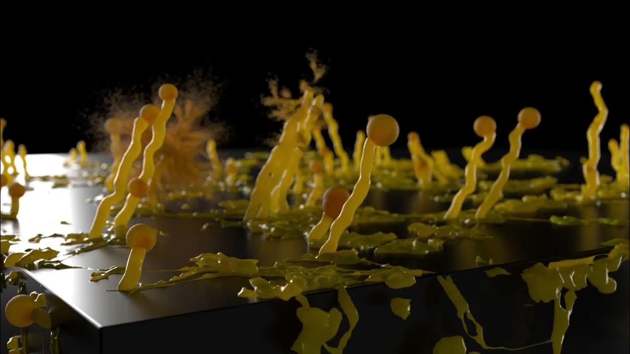 Slime mold simulation via SideFX Houdini - YouTube