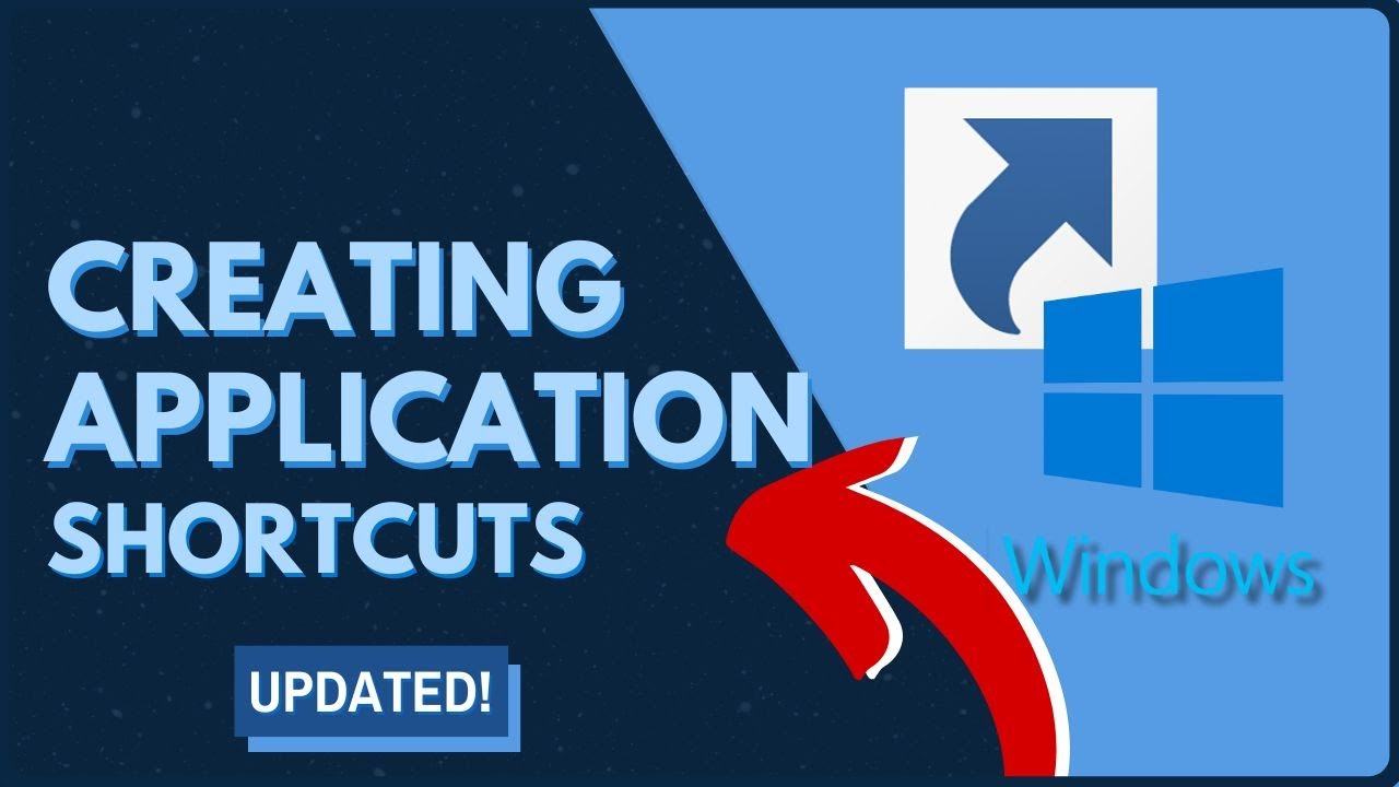 How To Create a Shortcut to An Application in Windows - YouTube