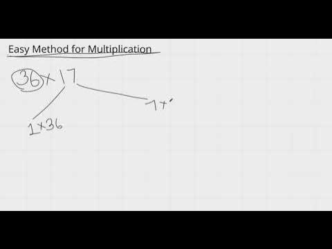 Math Tricks - Multiplication - Step Operator Method 2 digit - YouTube