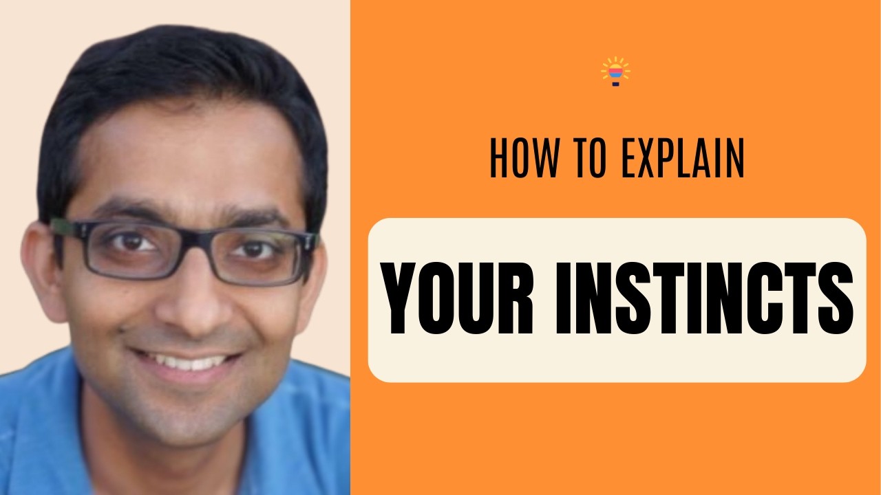 How to Explain Your Instincts to Your Team - YouTube