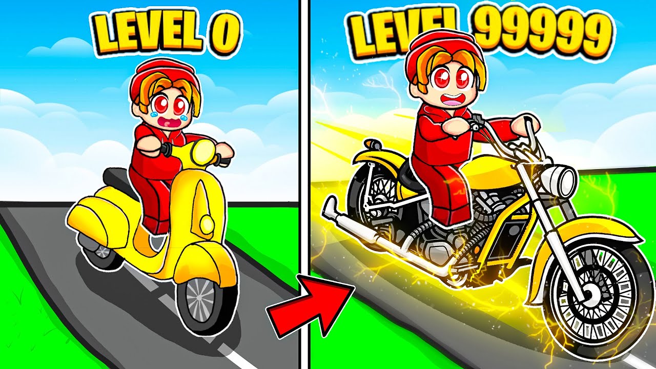 i unlocked Level 99999 BIKE In ROBLOX MOTORCYCLE SIMULATOR - YouTube