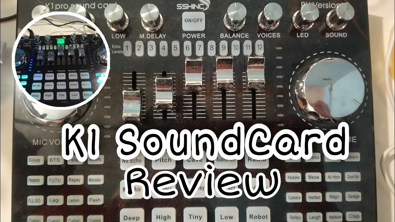 K1 SOUNDCARD REVIEW | MOMMY REG TV - YouTube