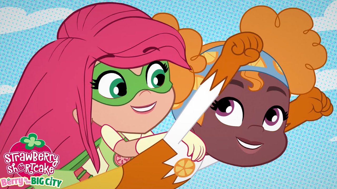 Strawberry Shortcake 🍓 Berry Best Super-heroes!! 🍓 Super-hero cartoons ...