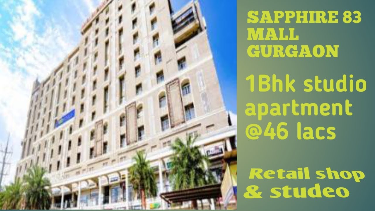 Studio apartment 1Bhk Fully furnished, Sapphire 83 Mall, sector 83 ...