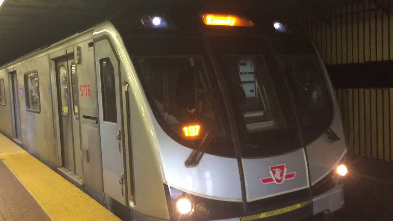 TTC Subway 25 | TR Train on Line 2! Departing Kipling Station - YouTube