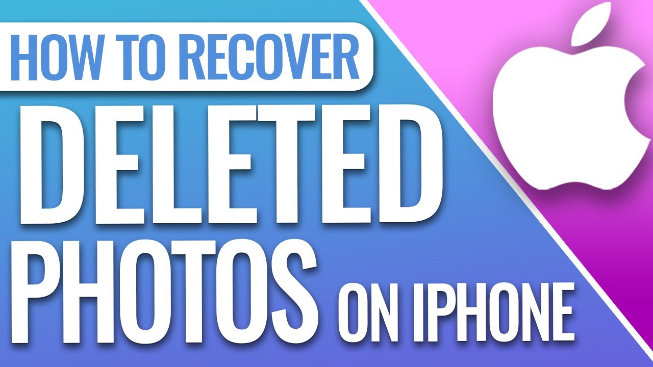 How to Recover Deleted iPhone Photos - YouTube