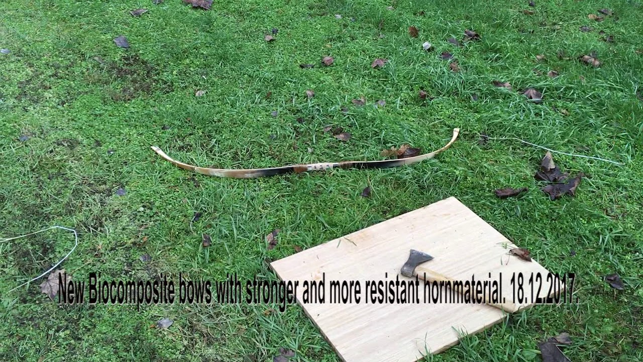 Biocomposite bow break test - YouTube