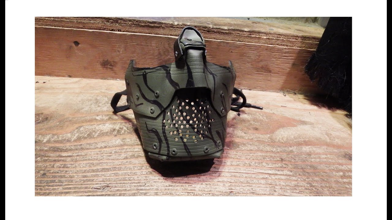 How To Make A Full Faced Airsoft/Paintball Mask - YouTube