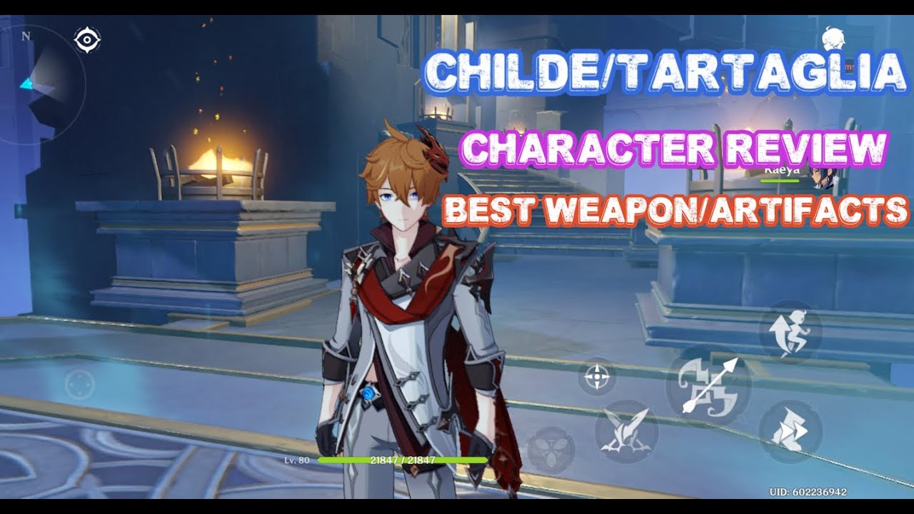 Genshin Impact - Childe/Tartaglia Character Review! Best Weapons ...