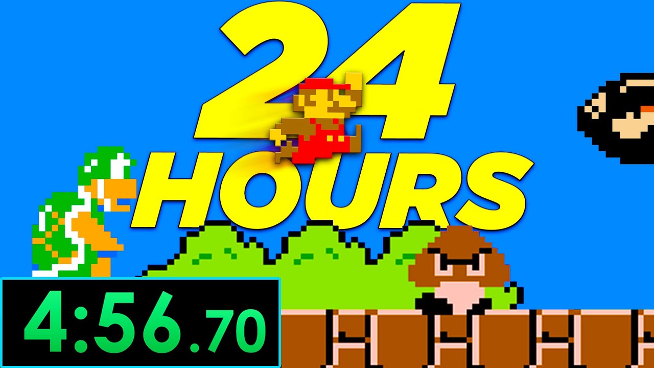 I Tried to Speedrun Super Mario in 24 Hours - YouTube