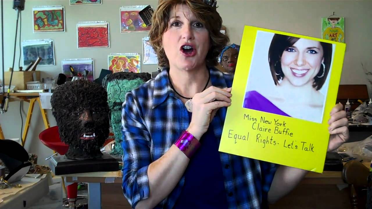 sandy buffie video for Ellen show-dryer lint portrait busts,sandybuffie ...