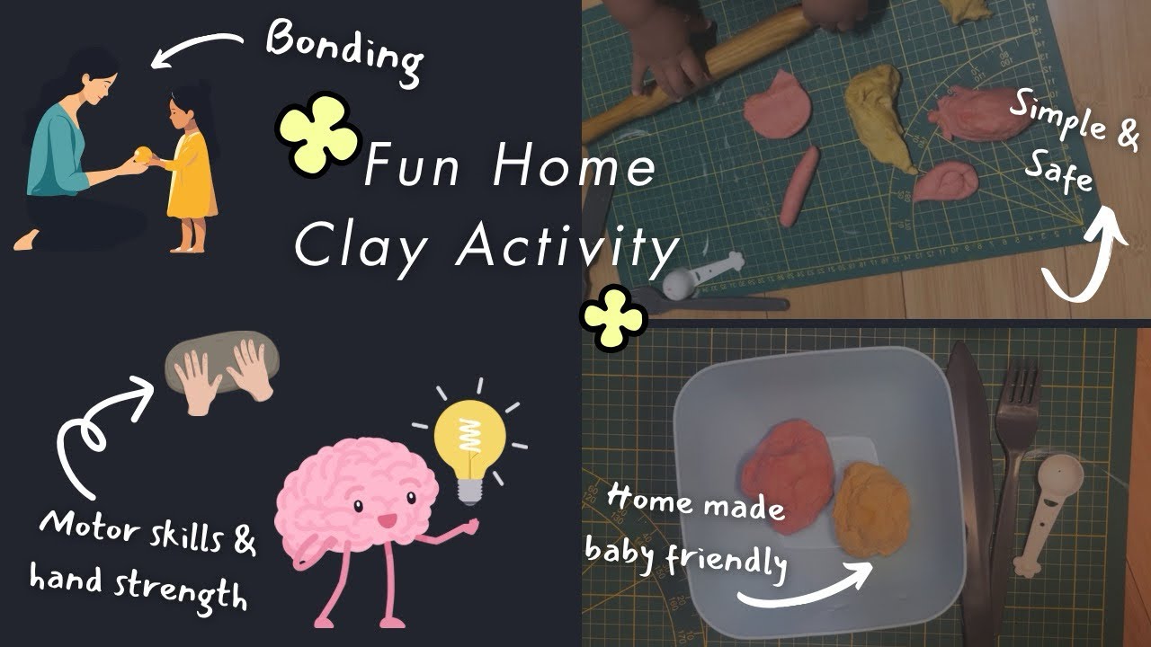 Homemade Baby-Safe Clay Activity | Easy Montessori Play at Home | DIY ...