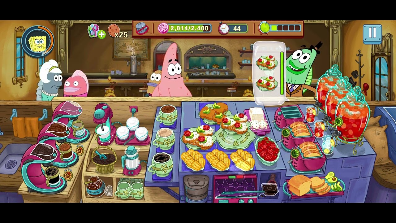 Last Chance Coffee Level 130 - SpongeBob Krusty Cook Off - YouTube