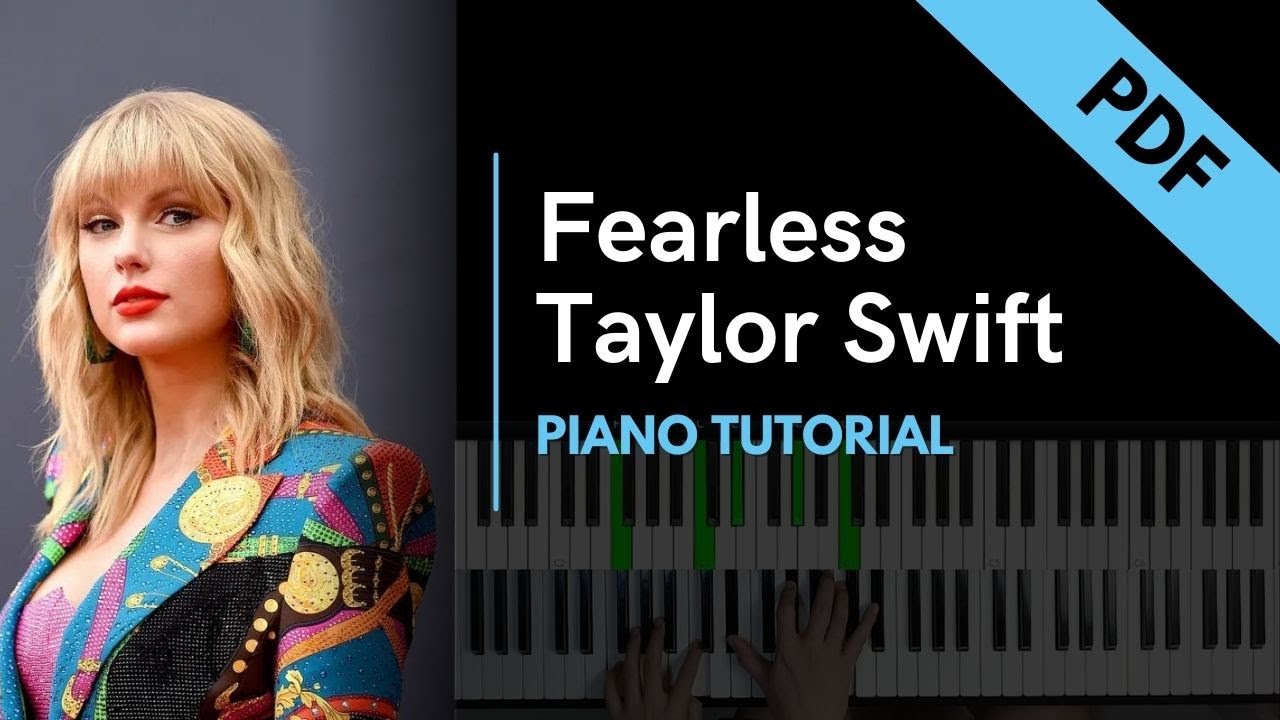 Fearless - Taylor Swift (Piano Tutorial + Not Angka) - YouTube