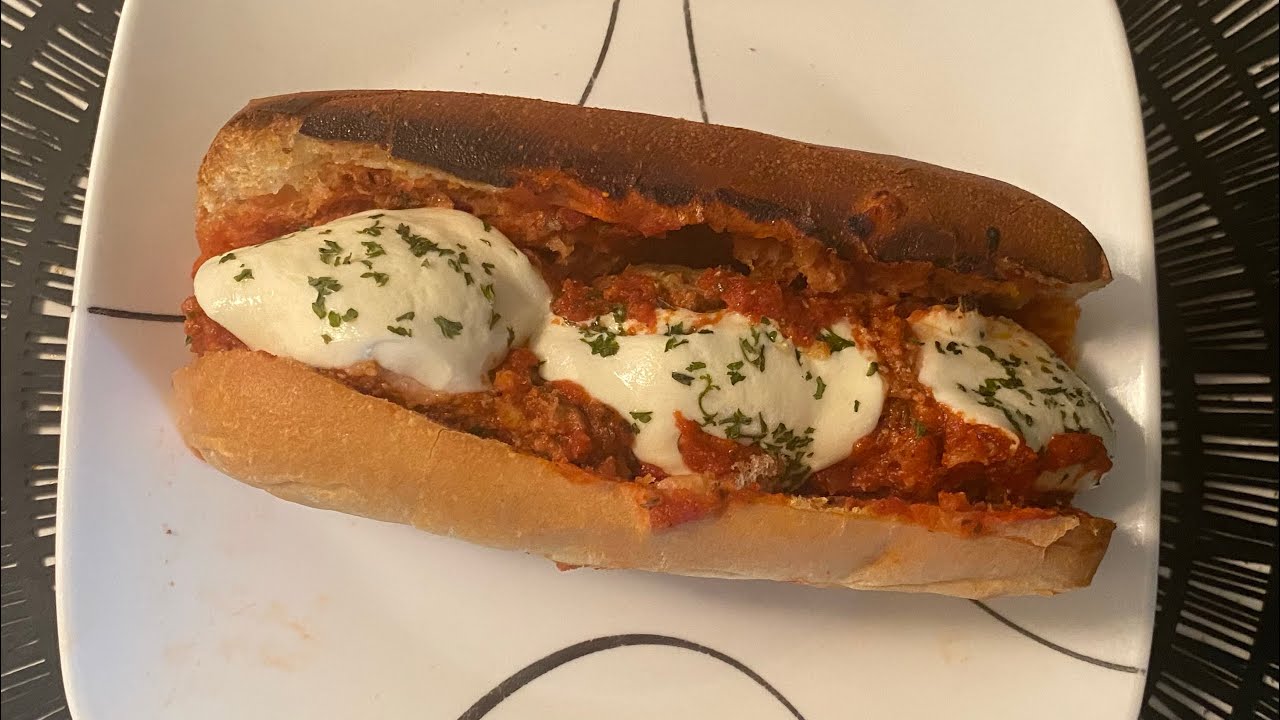 Meatball Parmesan sub #meatballparmesansub - YouTube