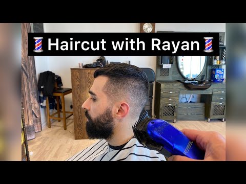 Haircut with Rayan #beardtrim #skinfade #barber #barbershop #haircut # ...
