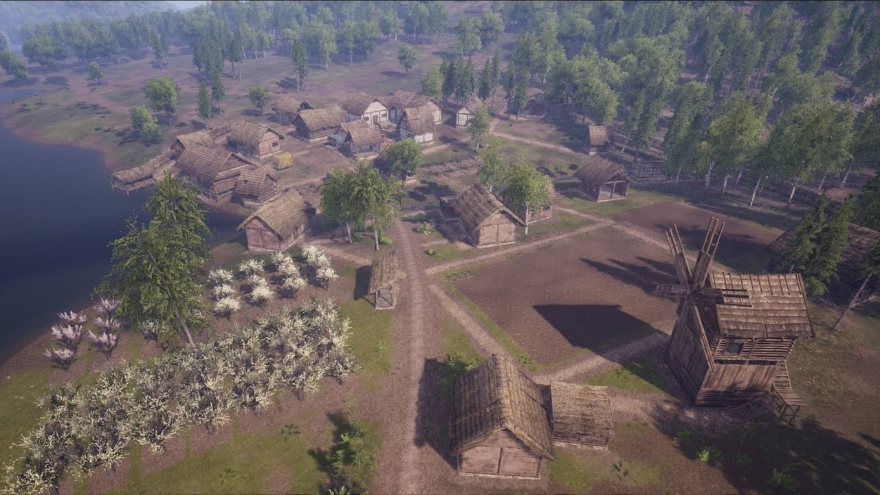 Medieval Dynasty - El nuevo mapa de Oxbow (4 sobrevuelo) - YouTube