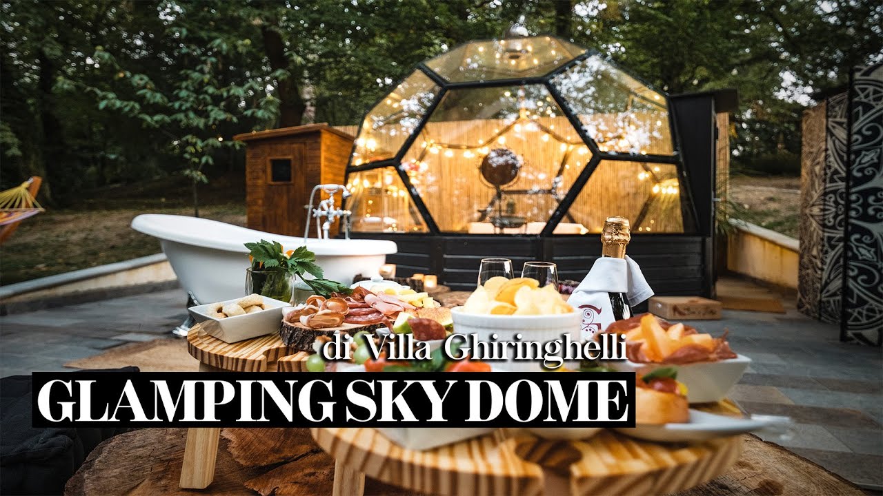 Lo Sky Dome Glamping di Villa Ghiringhelli sul Lago di Varese - YouTube
